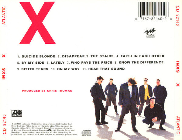 INXS – X CD – Unity Audio Canada