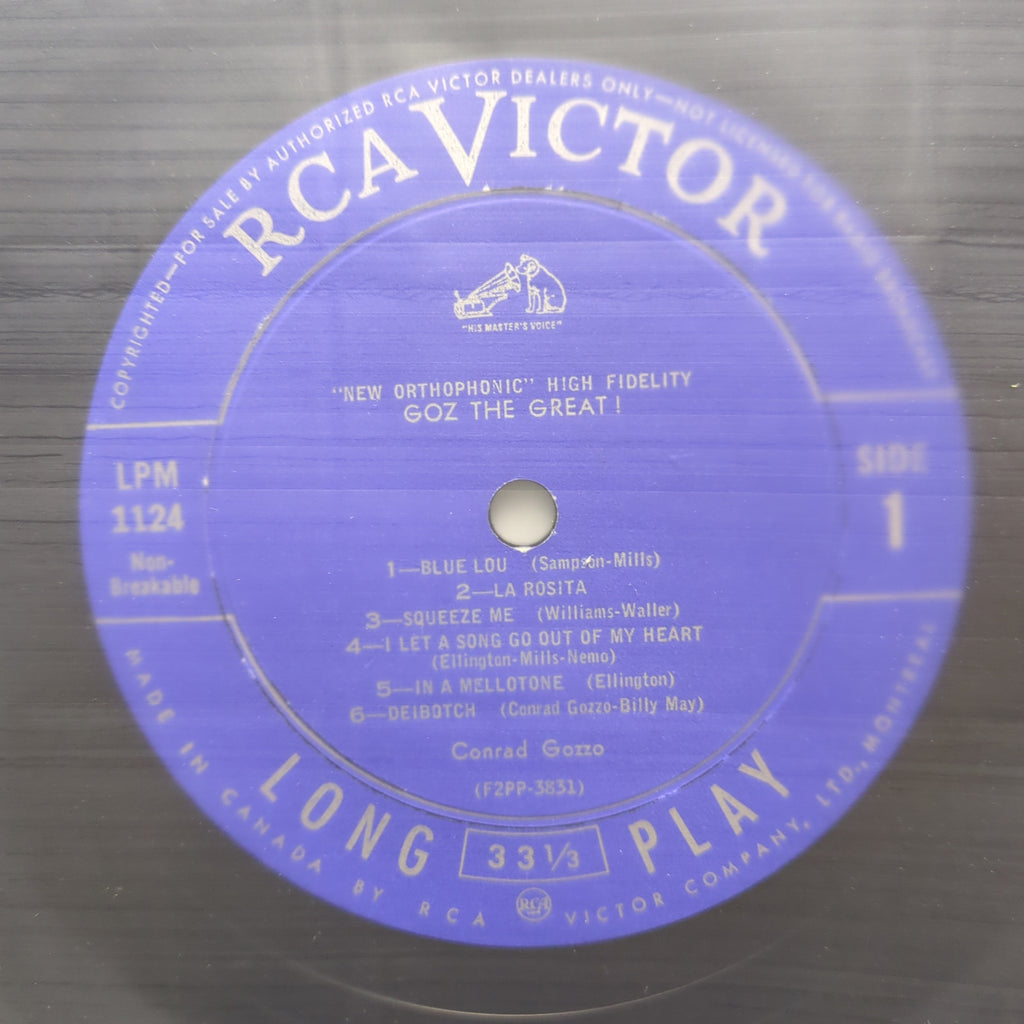 Conrad Gozzo And His Orchestra – Goz The Great! vinyl LP – Unity Audio ...