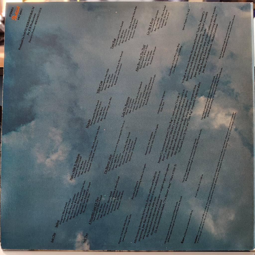 Joan Baez – Blowin' Away LP – Unity Audio Canada