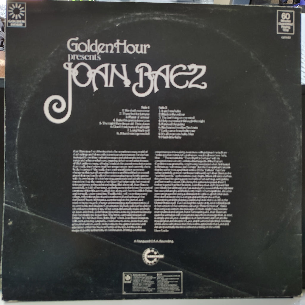 Joan Baez – Golden Hour Presents Joan Baez LP – Unity Audio Canada