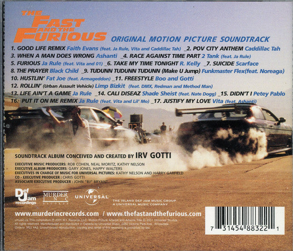 Various – The Fast & The Furious CD – Unity Audio Canada