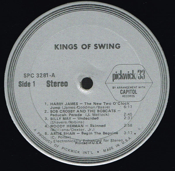 Various – Kings Of Swing! vinyl LP – Unity Audio Canada