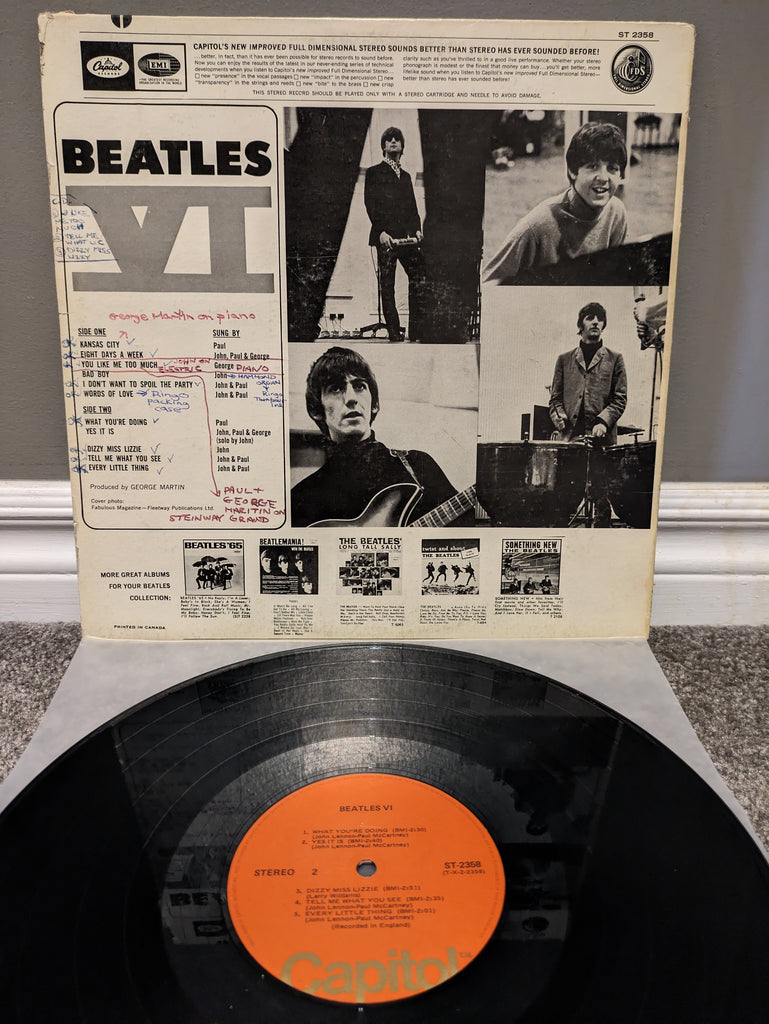The Beatles – Beatles VI vinyl LP (Capitol) – Unity Audio Canada