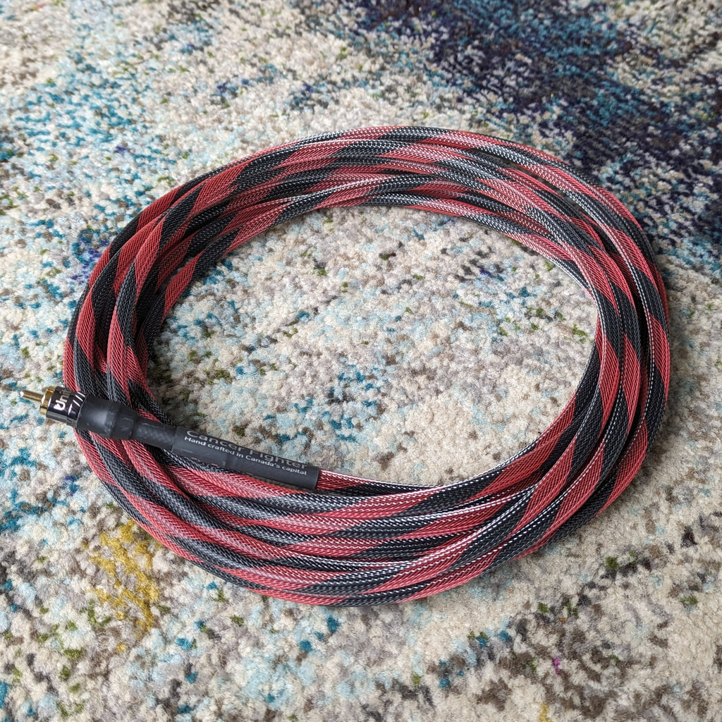Cancer Fighter subwoofer interconnect cable from Unity Audio Canada