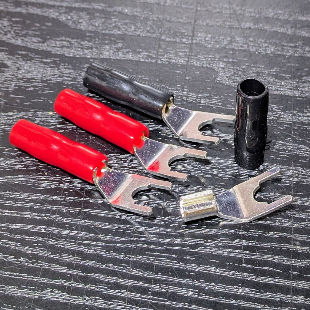 Silver spade connectors, Set Of 4 – Unity Audio Canada
