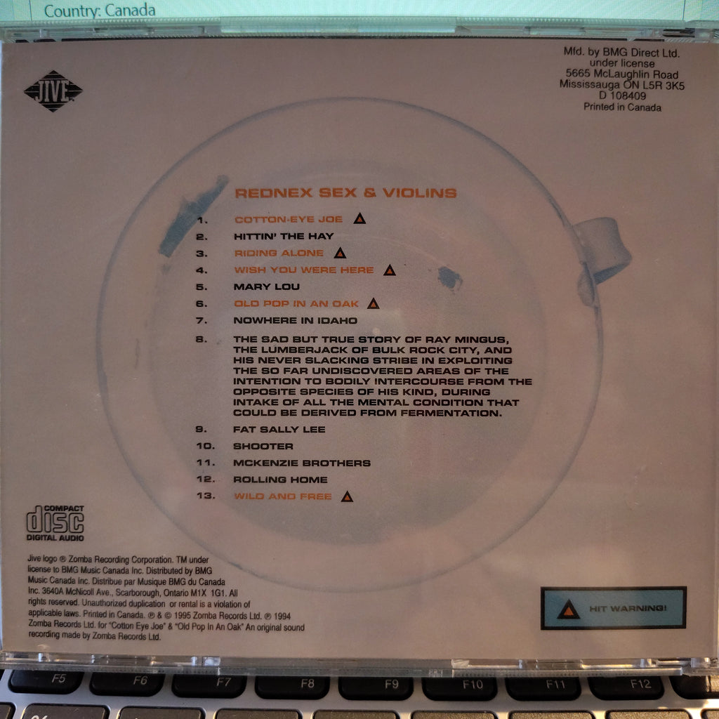 Rednex – Sex & Violins CD – Unity Audio Canada